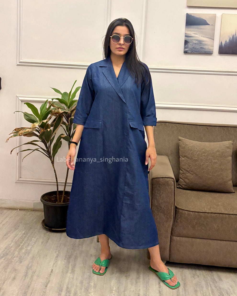 DAISY DENIM DRESS – Label Ananya Singhania